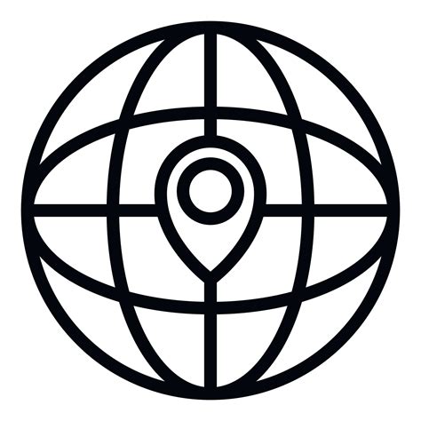 Global Relocation Icon Outline Style 15264724 Vector Art At Vecteezy