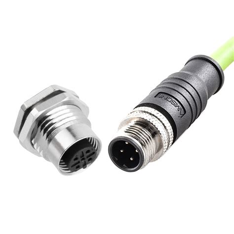 B Coded M12 ချိတ်ဆက်ကိရိယာ Amissiontech Co Ltd Amsone