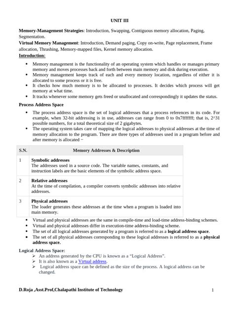 Unit Iii Os Pdf