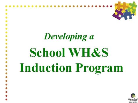 Developing A School Whs Induction Program Why Provide