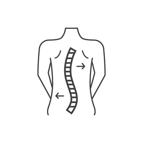 Spinal Curvature Correction With Arrows 53646037 Vector Art At Vecteezy