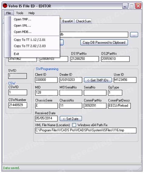 Truck InterMediate Storage File Encryptor Decryptor Editor AdBlue NOx