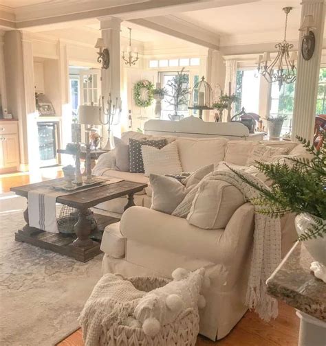 Cozy French Cottage Themed Living Area Soul Lane
