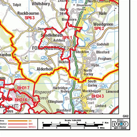 Bath Ba Postcode Wall Map Xyz Maps