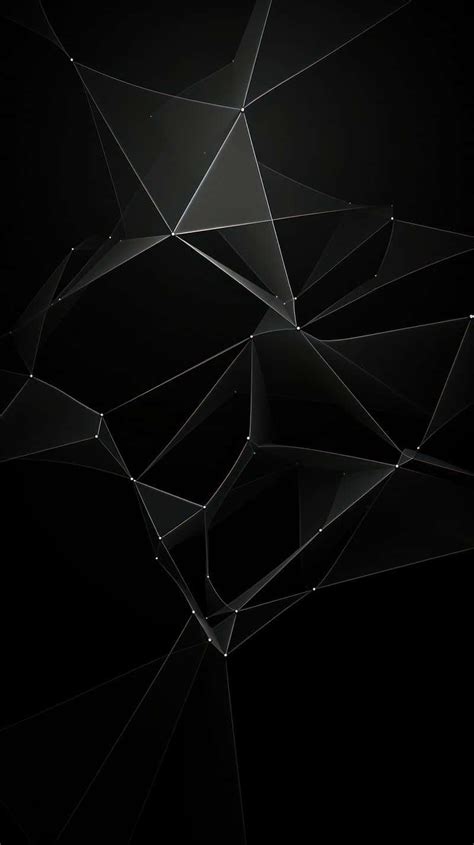 Download Matte Black Geometric Design Wallpaper