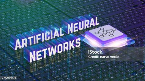 인공 신경망 미래형 홀로그램 디스플레이 빛나는 텍스트 디지털 매트릭스 배경 네온 블루 및 퍼플 색상 회로도 아이콘 3d 계층 기술 사이버펑크 미학 데이터 스트림 추상 신경