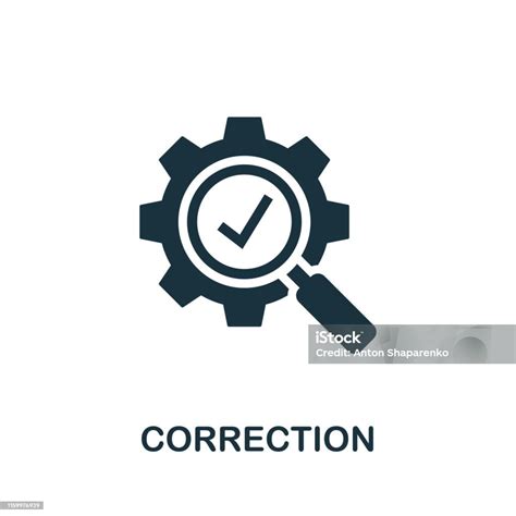 Symbole Dicône De Vecteur De Correction Signe Créatif De La Collection