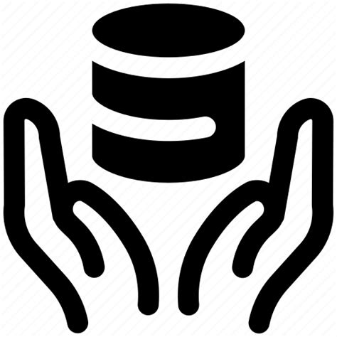 data database server network storage hand care icon download on
