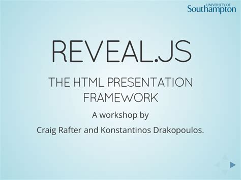 Presenting With Reveal Js Computational Modelling Group