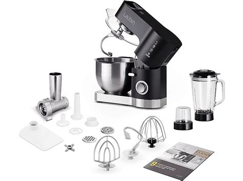 LAUBEN Kitchen Machine 1200BC Küchenmaschine Edelstahl (1200 Watt ...
