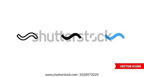 Wave Symbol Keyboard Icon 3 Types Stock Vector Royalty Free