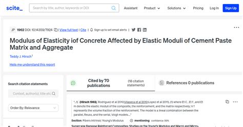 Modulus Of Elasticity Iof Concrete Affected By Elastic Moduli Of Cement Paste Matrix And