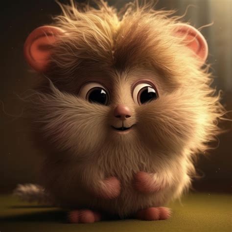 Premium Ai Image A Cartoon Of A Hamster With Big Eyes