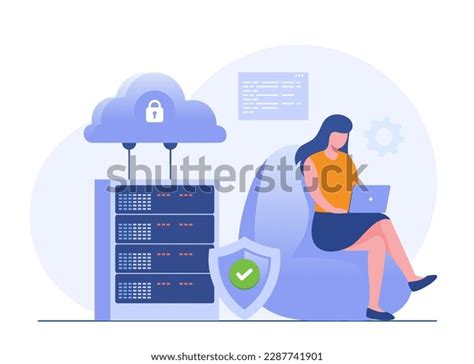 Data Server Concept Storage Technology Cloud Stock Vector Royalty Free 2287741901 Shutterstock