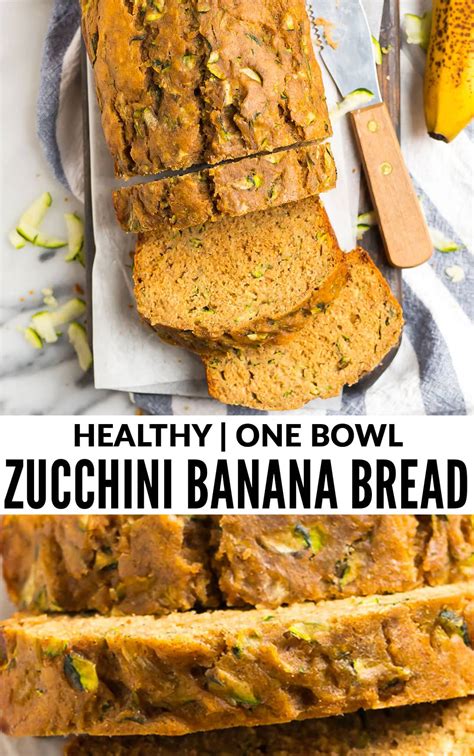 Zucchini Banana Bread Best Healthy Bread Recipe