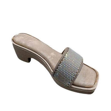 Women Pu Ladies Heels Party Wear Sandal At Rs 425pair In New Delhi