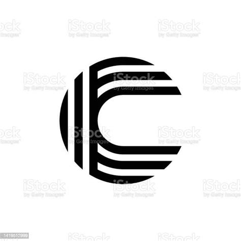 Ilustración De Diseño Moderno Del Logotipo Del Monograma De La Letra C