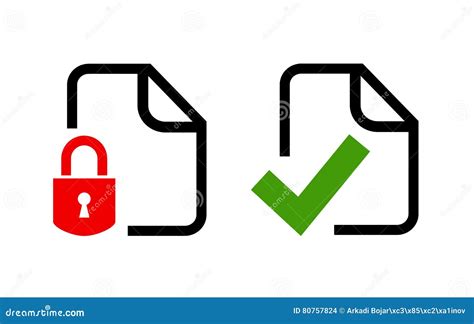 Data Security Icon Stock Vector Illustration Of Granted 80757824