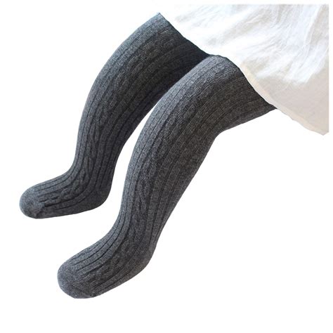 Hzlpfo Girls Tights Semi Opaque Footed Tights Microfiber Tights Dark
