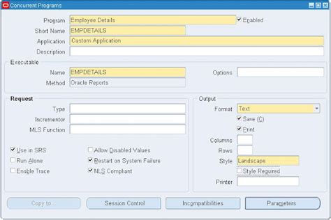Oracle Apps Quick Reference How To Register The Oracle Reports In Oracle Apps