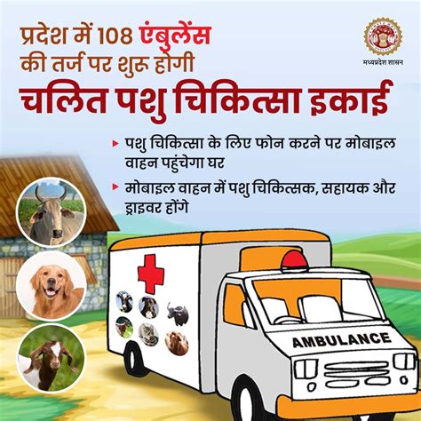 Animal Husbandry Department Mp On Twitter प्रदेश में 108 एंबुलेंस की