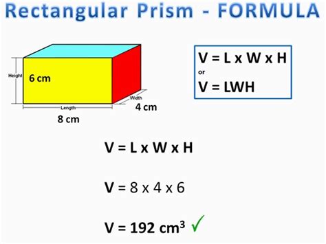 Volume Formula For A Rectangle