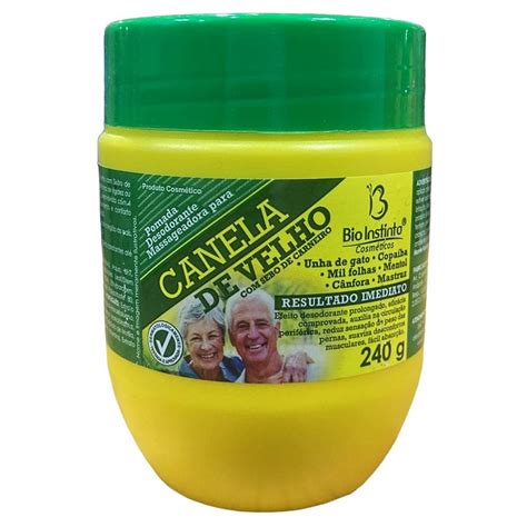 Canela de Velho Sebo de Carneiro g Pomada massageadora ABRAÃO ERVAS