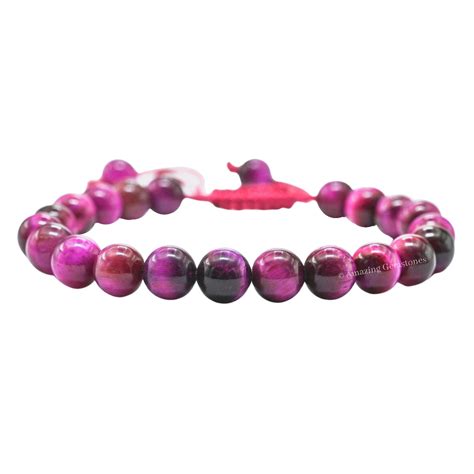 Pink Tiger Eye Bracelet Premium Crystal Bracelets