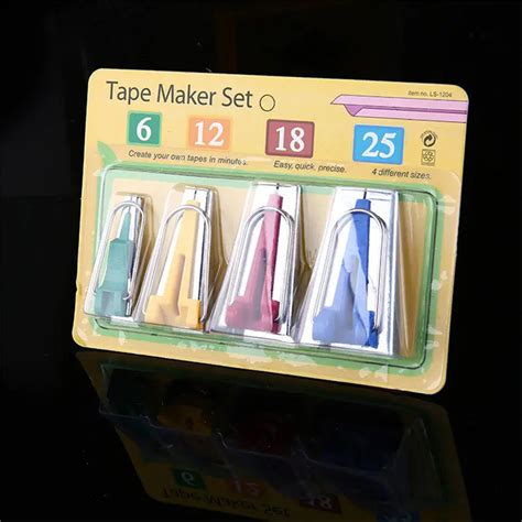 Полезный набор из 4 размеров для 6 мм 12 мм 18 мм 25 мм ткани для изготовления косой бейки