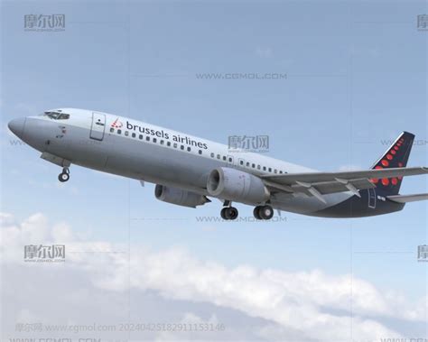 波音737 400客机带驾驶室24种涂装飞机模型下载 摩尔网cgmol