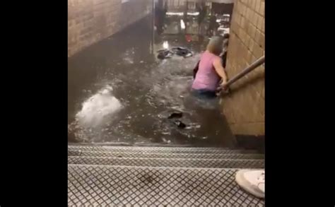 Nyc Subway Becomes Gross Waterpark As Flash Flood Hits