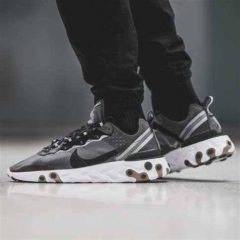 Nike React Element 87 Anthracite Black White Sneakers Men Fashion Sneakers Fashion Nike