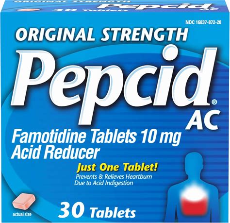 Pepcid Ac Original Strength Tabletas Para Aliviar La