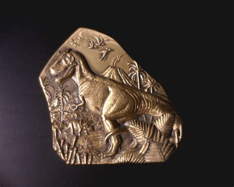 Tyrannosaurus Rex Dinosaur Fossil Medal Society Of Medalists 125