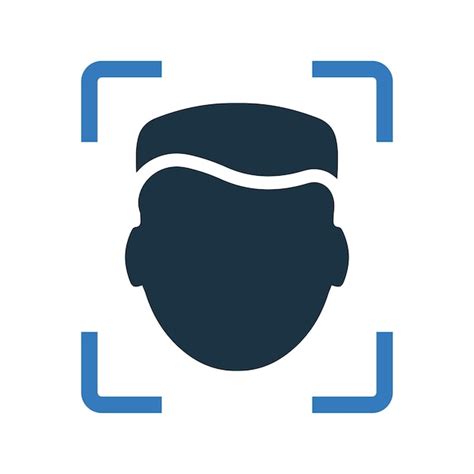 Premium Vector Facial Recognition Face Unlock Icon Simple Editable