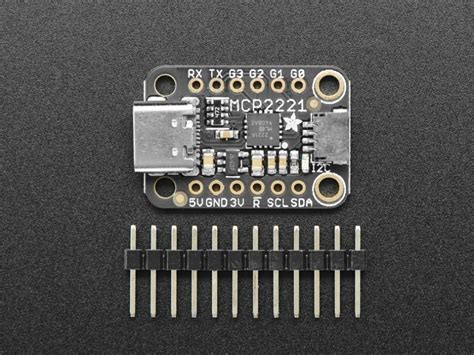 Adafruit Mcp2221a Breakout Usb C Gpio Adc I2c Stemma Qt Qwiic Usb C