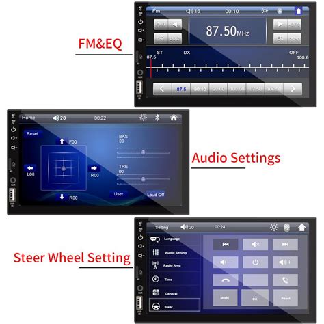 Cheap Hippcron Car Radio MP Player Din Bluetooth HD Touch Screen Stereo V FM ISO Power