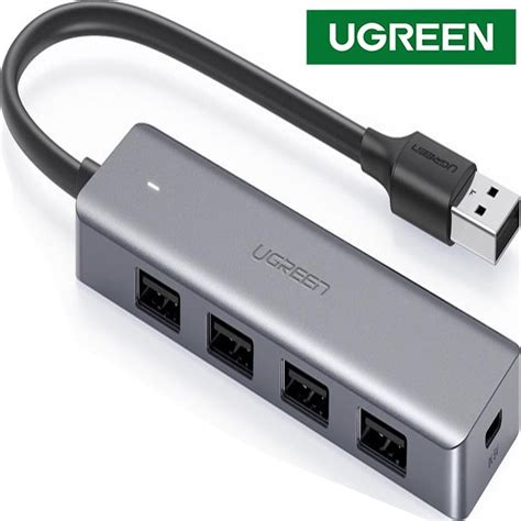 UGREEN Port USB Hub Powered By Micro USB Metal Plated Shell Ultra Slim CM Lazada PH