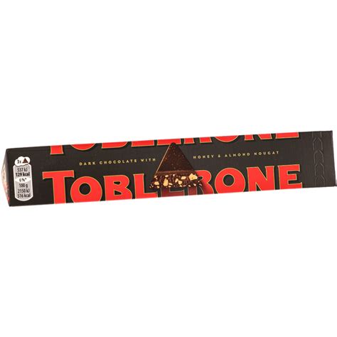 Шоколад «toblerone темный с медово миндальной нугой 10 100 г