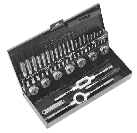 Sealey Ak3015hss Tap And Die Set 32pc Split Dies Hss 4341 Metric