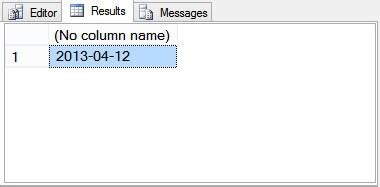 SQL Server DateFromParts Function Sample Code