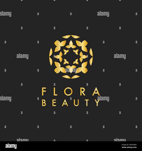 Flora Beauty Design Logo Vector Stock Vector Image And Art Alamy