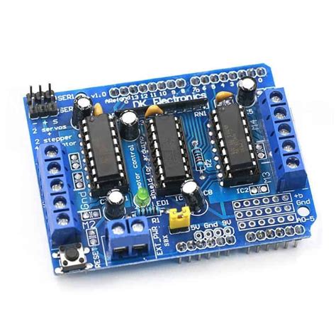 Can I Connect A Motor Driver Shield To A Breadboard Which Is Connected To An Arduino General