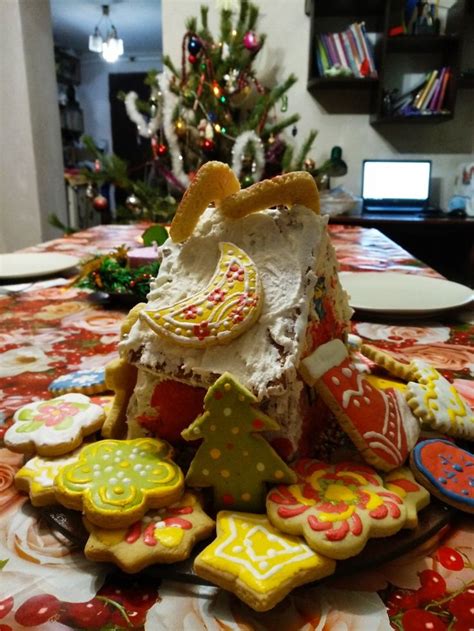 Медовый домик с пряниками Gingerbread House Gingerbread Food