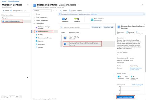 Configure Sentinel Knox Asset Intelligence Samsung Knox Documentation