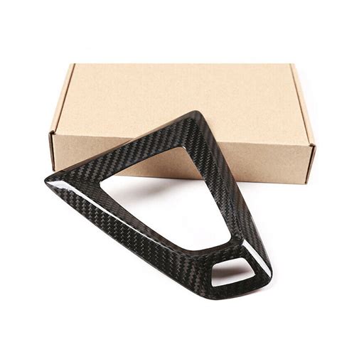 Garniture De Levier De Vitesse De Console En Fibre De Carbone Pour BMW