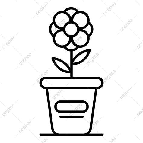 Flower Vase Clipart Black And White Best Flower Site