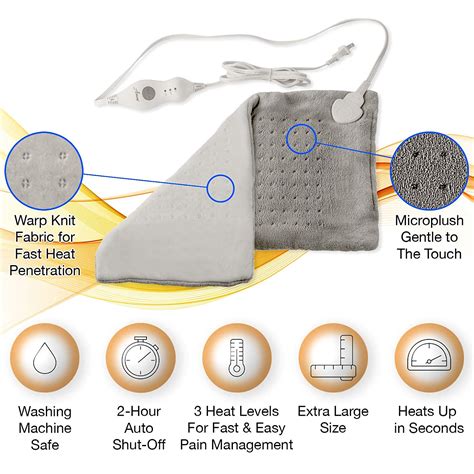 Electric Weighted Heating Pad Cowaudio