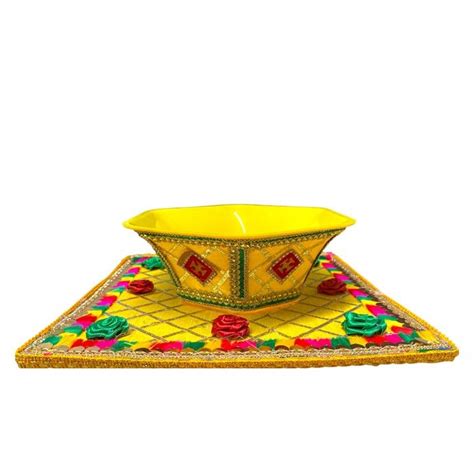 Buy Indian Traditional Pithi Square Set Online Uk