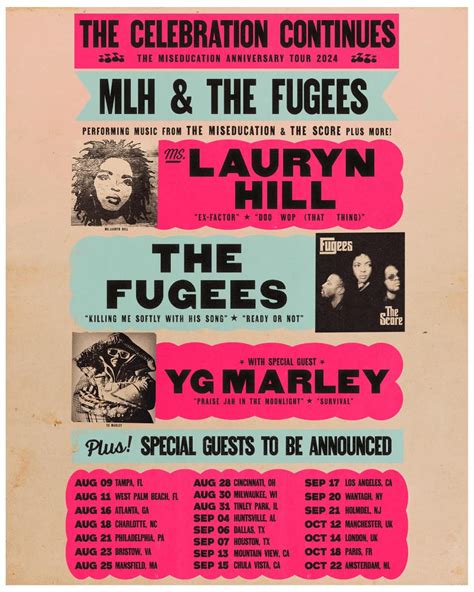 Ms Lauryn Hill And The Fugees Announce 2024 Tour Dates Pitchfork